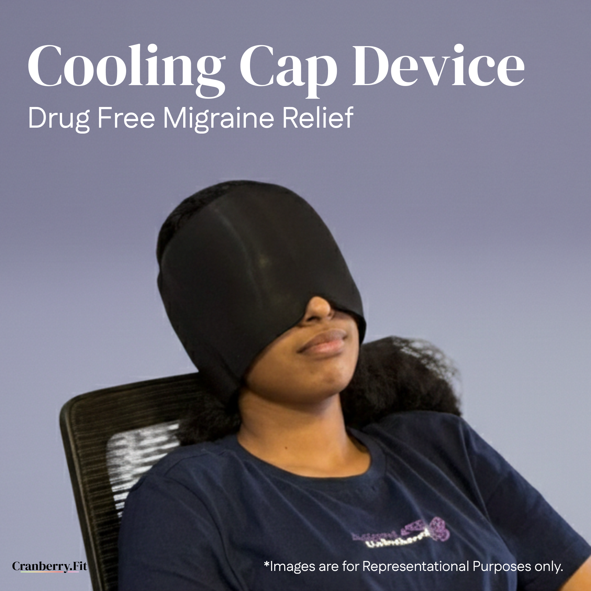 Cooling Cap Device - Drug-free-migraine-relief – Cranberry